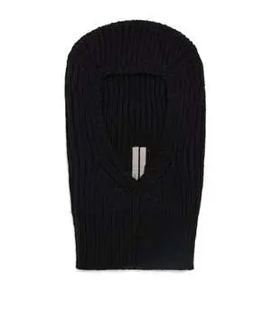 Rick Owens Wool Balaclava - Black