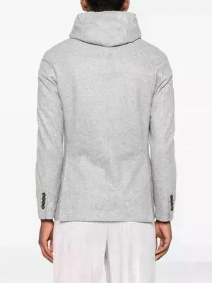 Eleventy Hooded Wool Blazer