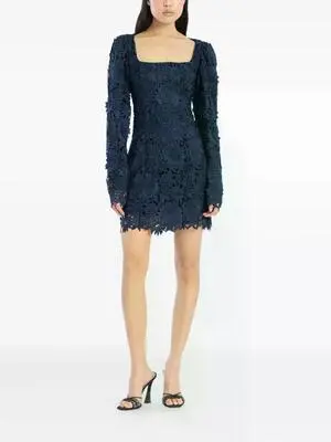 ROTATE BY BIRGER CHRISTENSEN Lace-embellished Mini Dress