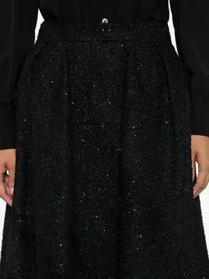 Alessandra Rich Sequin-embellished Pleated Skirt