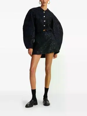ROTATE BY BIRGER CHRISTENSEN Sequin-embellished Mini Skirt