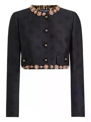 Dolce & Gabbana Dna Dg Logo-jacquard Jacket