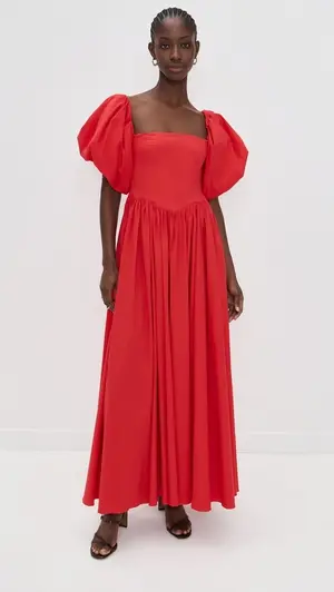 Caroline Constas Christina Gown - High Risk Red