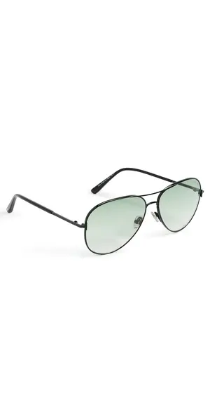 Green Aviator Sunglasses
