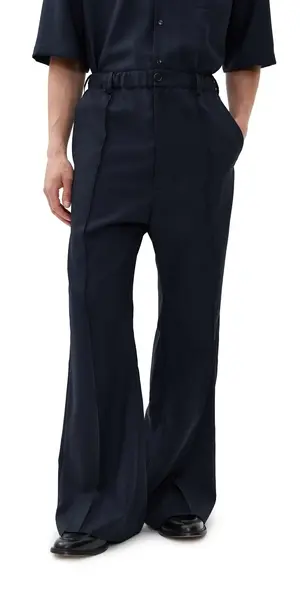 Marni Tropical Wool Wide-leg Trousers
