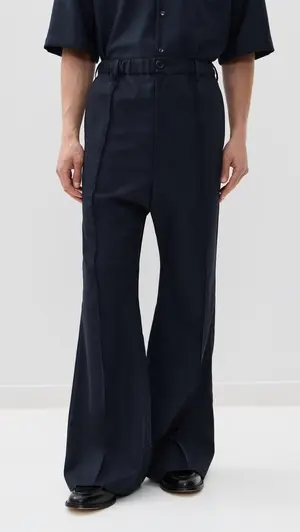 Marni Tropical Wool Wide-leg Trousers