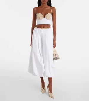 Magda Butrym Crochet Cotton Bustier Top