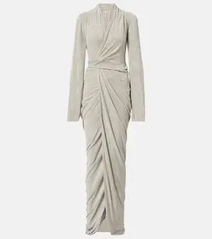 Rick Owens Wrap Maxi Dress - Grey