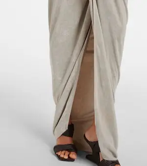 Rick Owens Wrap Maxi Dress - Grey