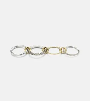 SPINELLI KILCOLLIN Arla 18kt Gold And Sterling Diamond Ring - Silver