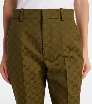 Gucci Gg Canvas Bootcut Pants