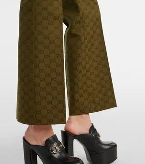 Gucci Gg Canvas Bootcut Pants
