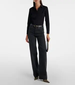 Wolford Cotton-blend Poplin Bodysuit