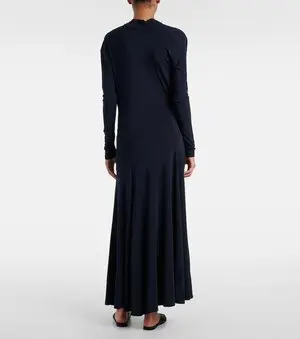 Tove Eadan Draped Jersey Midi Dress - Blue