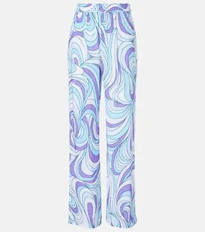 Melissa Odabash Olivia Printed Wide-leg Pants - Multicoloured