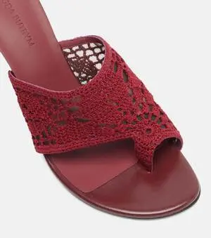 Magda Butrym Crochet Thong Sandals