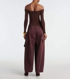 Alaïa Cotton Twill Cargo Pants