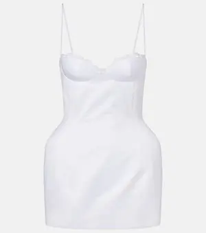 Magda Butrym Cotton Bustier Mini Dress