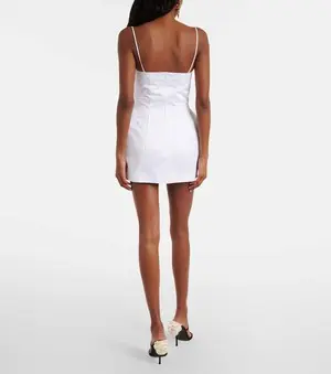 Magda Butrym Cotton Bustier Mini Dress