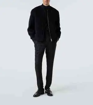 LARDINI Single-pleated Wool Trousers