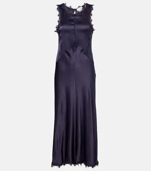 Isabel Marant Étoile Jadelia Silk-blend Satin Midi Dress