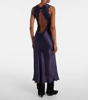 Isabel Marant Étoile Jadelia Silk-blend Satin Midi Dress