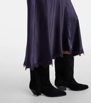 Isabel Marant Étoile Jadelia Silk-blend Satin Midi Dress