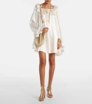 AQUAZZURA Destiny Gladiator 85 Leather Sandals