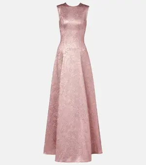 EMILIA WICKSTEAD Nodin Open-back Cloqué Gown