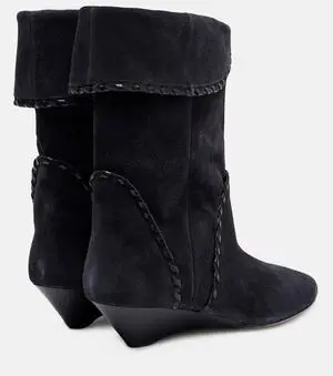Isabel Marant Étoile Edoa 45 Suede Ankle Boots - Black
