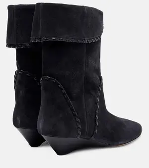 Isabel Marant Étoile Edoa Suede Ankle Boots - Black