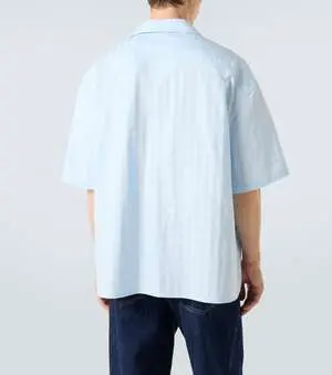 Loewe Jacquard Logo Cotton Bowling Shirt