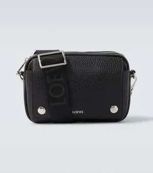 Loewe Pebble Small Leather Shoulder Bag - Black