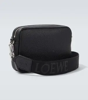 Loewe Pebble Small Leather Shoulder Bag - Black