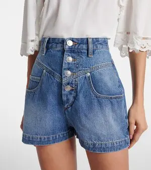 Isabel Marant Étoile High-rise Denim Shorts - Blue