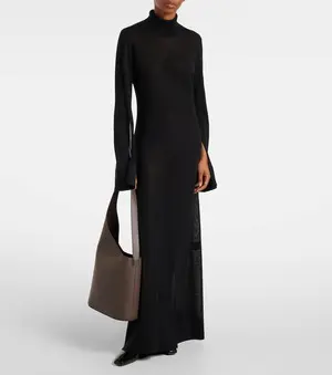 AESTHER EKME Demi Lune Leather Tote Bag - Brown