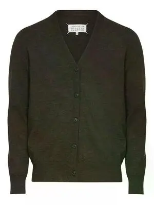 MAISON MARGIELA Wool Cardigan With Elbow Patches