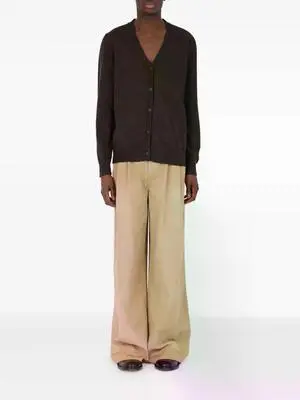 MAISON MARGIELA Wool Cardigan With Elbow Patches