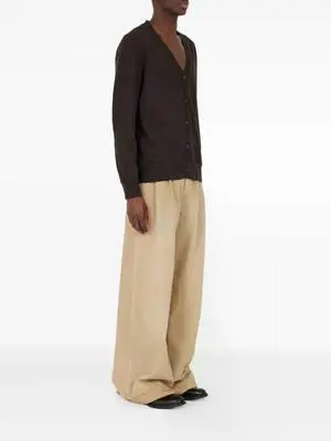 MAISON MARGIELA Wool Cardigan With Elbow Patches