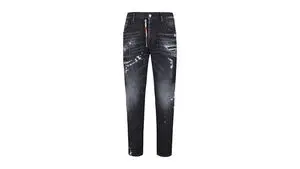Dsquared2 Skater Jeans With Ripped Details - Black