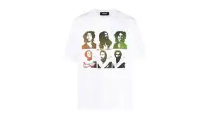Dsquared2 X Bob Marley Skater Fit T-shirt - White
