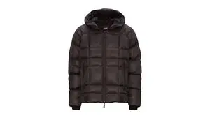 Dsquared2 Printed Logo Hooded Down Jacket - Black