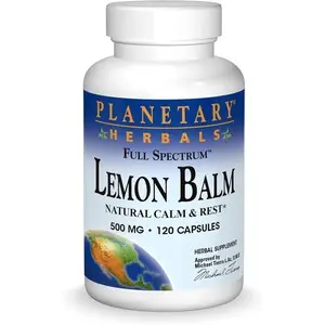 PLANETARY HERBALS Lemon Balm Full Spectrum 120 Capsules - One-color