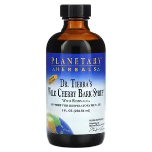 PLANETARY HERBALS Dr. Tierra's Wild Cherry Bark Syrup 236.56 Milliliters - One-color