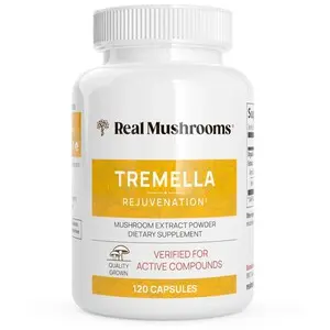 REAL MUSHROOMS Tremella Mushroom Extract Capsules 120 Capsules - One-color