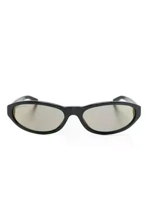 Balenciaga Oval-frame Sunglasses - Black