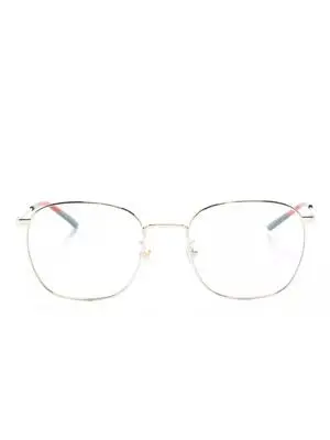 Gucci Square-frame Glasses - Gold