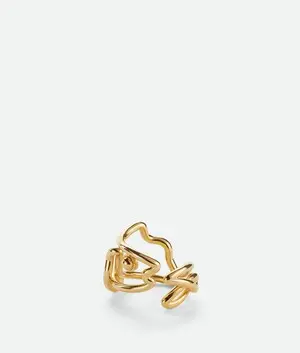 BOTTEGA  VENETA Bottega Veneta Fish Ring - Yellow Gold