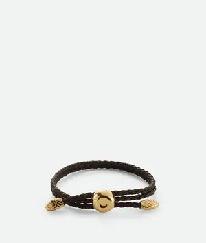 BOTTEGA  VENETA Adam Leather Bracelet - Fondant