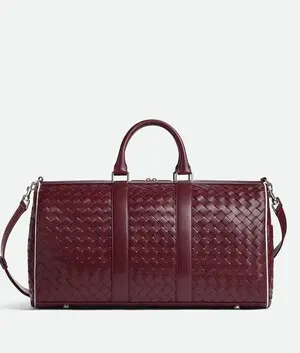 BOTTEGA  VENETA Intrecciato Duffle - Barolo/white